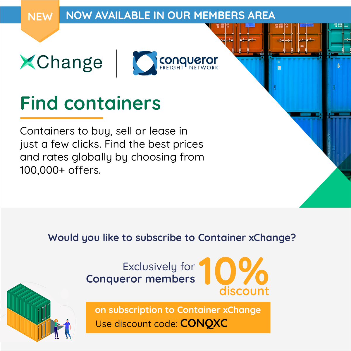 Conqueror implements a container logistics platform on its website